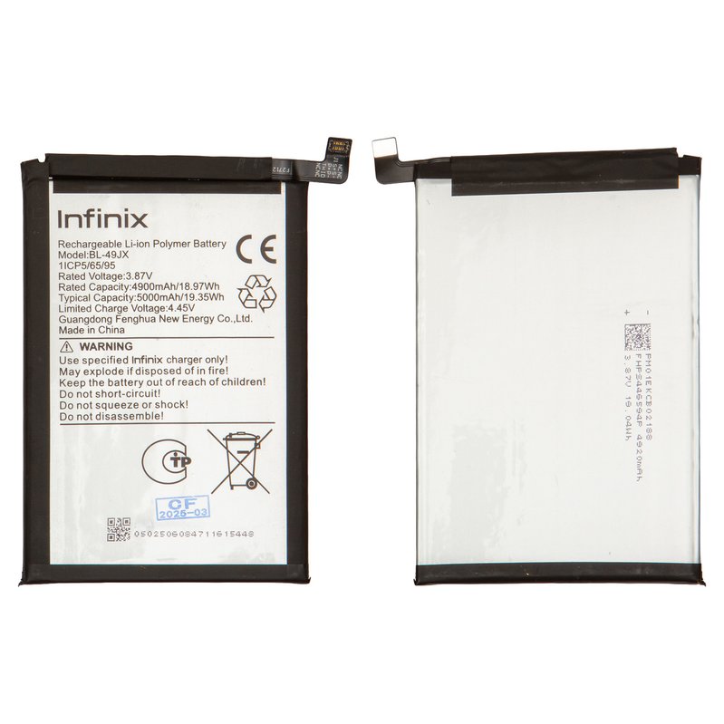 Batería BL-49JX puede usarse con Infinix Hot 30, Hot 50 Pro (X6881 ...